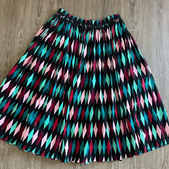 Pinup Couture | Skirts | Pinup Couture Jenny Pinup Girl Clothing Turquoise Harlequin Skirt M ...